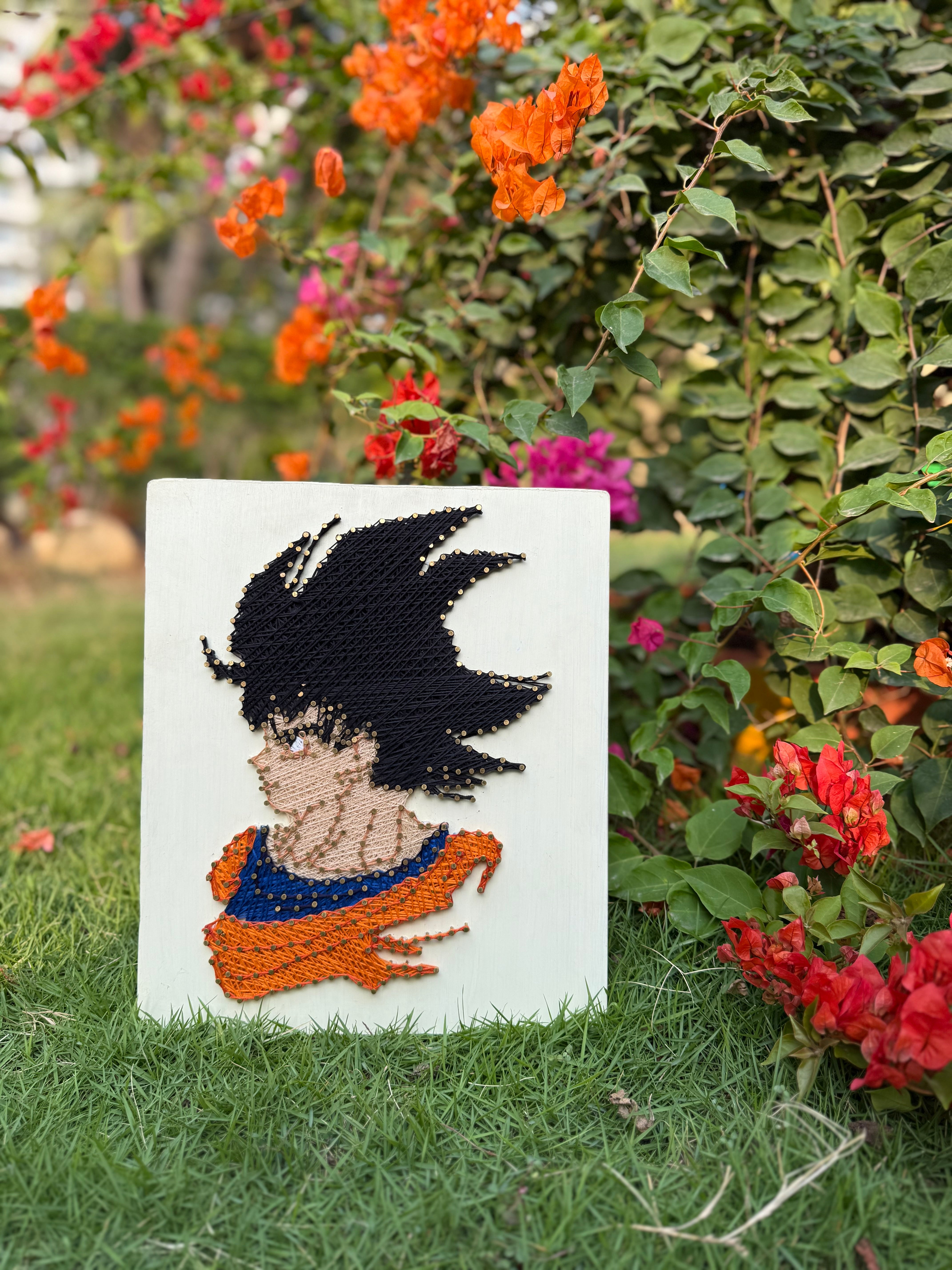 Goku String Art – Twiny Tales
